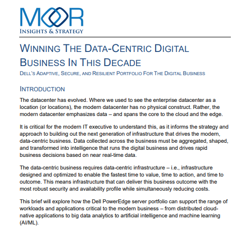 Winning the data-centric digital business in this decade